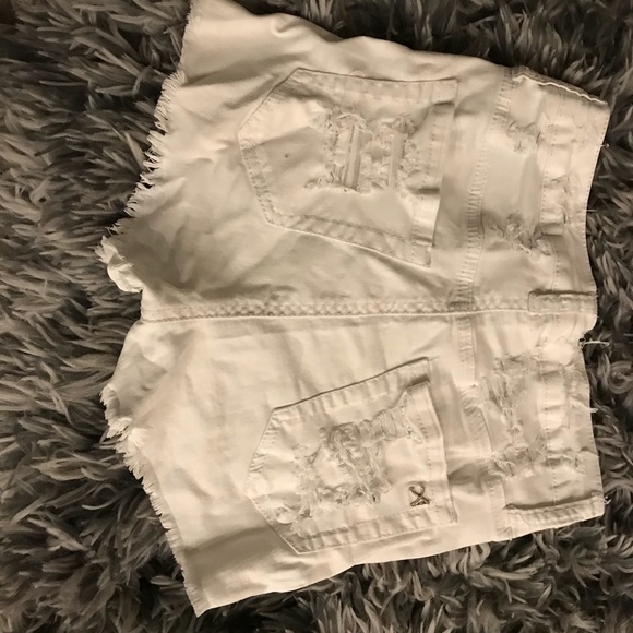 Special A | Shorts | Womens Distressed White Shorts | Poshmark